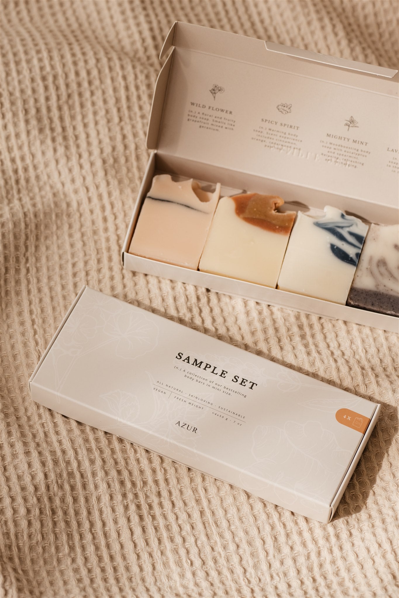 Sample Set | Probeerset Natuurlijke Body Bars – Azur Natural Bodycare